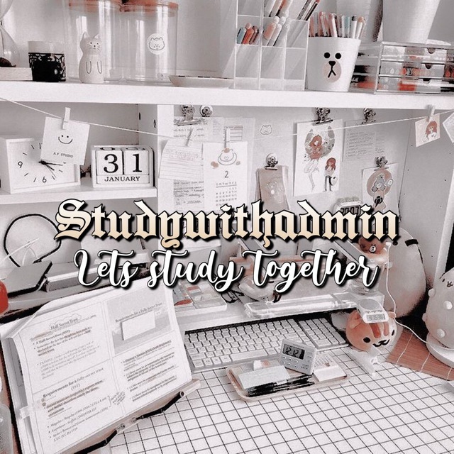 Telegram channel "𝑺𝒕𝒖𝒅𝒚 𝑾𝒊𝒕𝒉 𝑨𝒅𝒎𝒊𝒏 🎐" — @studywithadmin — TGStat